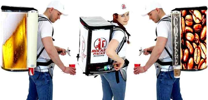 Backpack Beverage Dispenser for Mobile Vending - 19L Beers, Colas, and ...