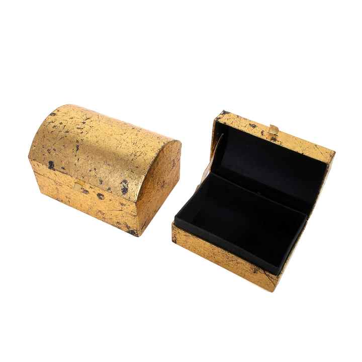 Handmade Vintage Golden Trunk Box - Luxury Gift Packaging