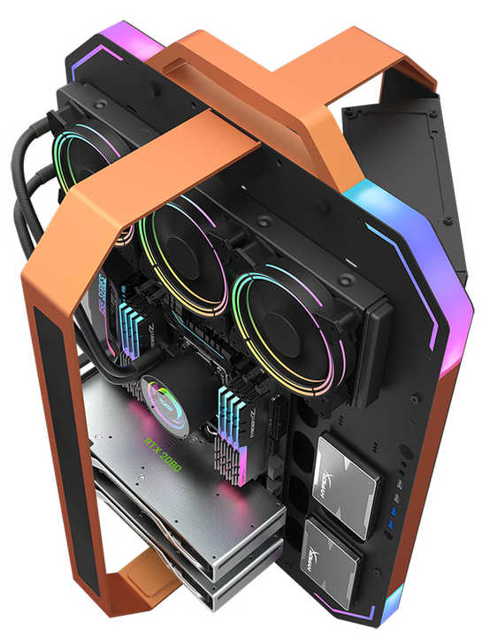 Darkflash Gaming PC Case Blade-X Open Frame - Stock Status