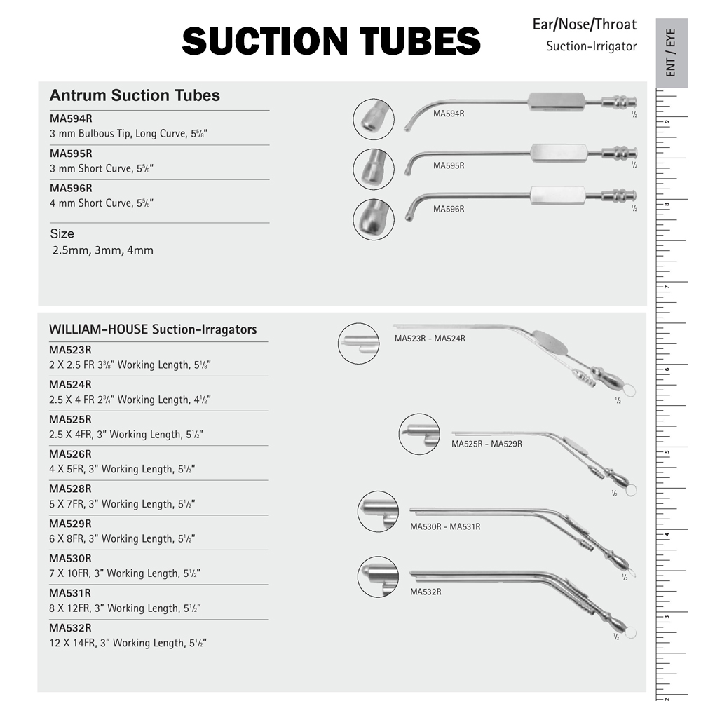 Precision Crafted maxillary sinus suction tube for Superior Surgical ...