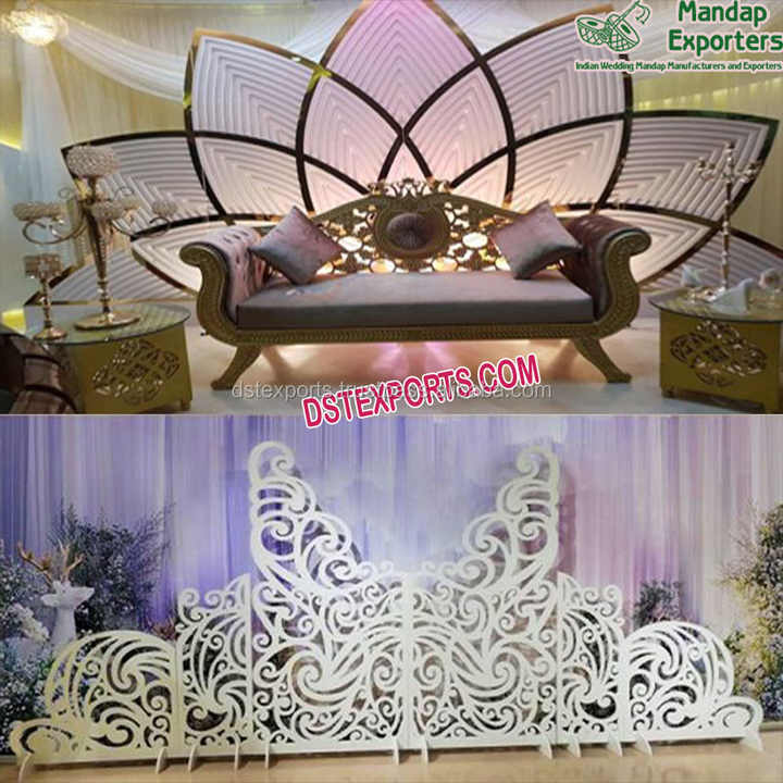 New Metal Backdrop for Wedding Stage - Luxury & Customization