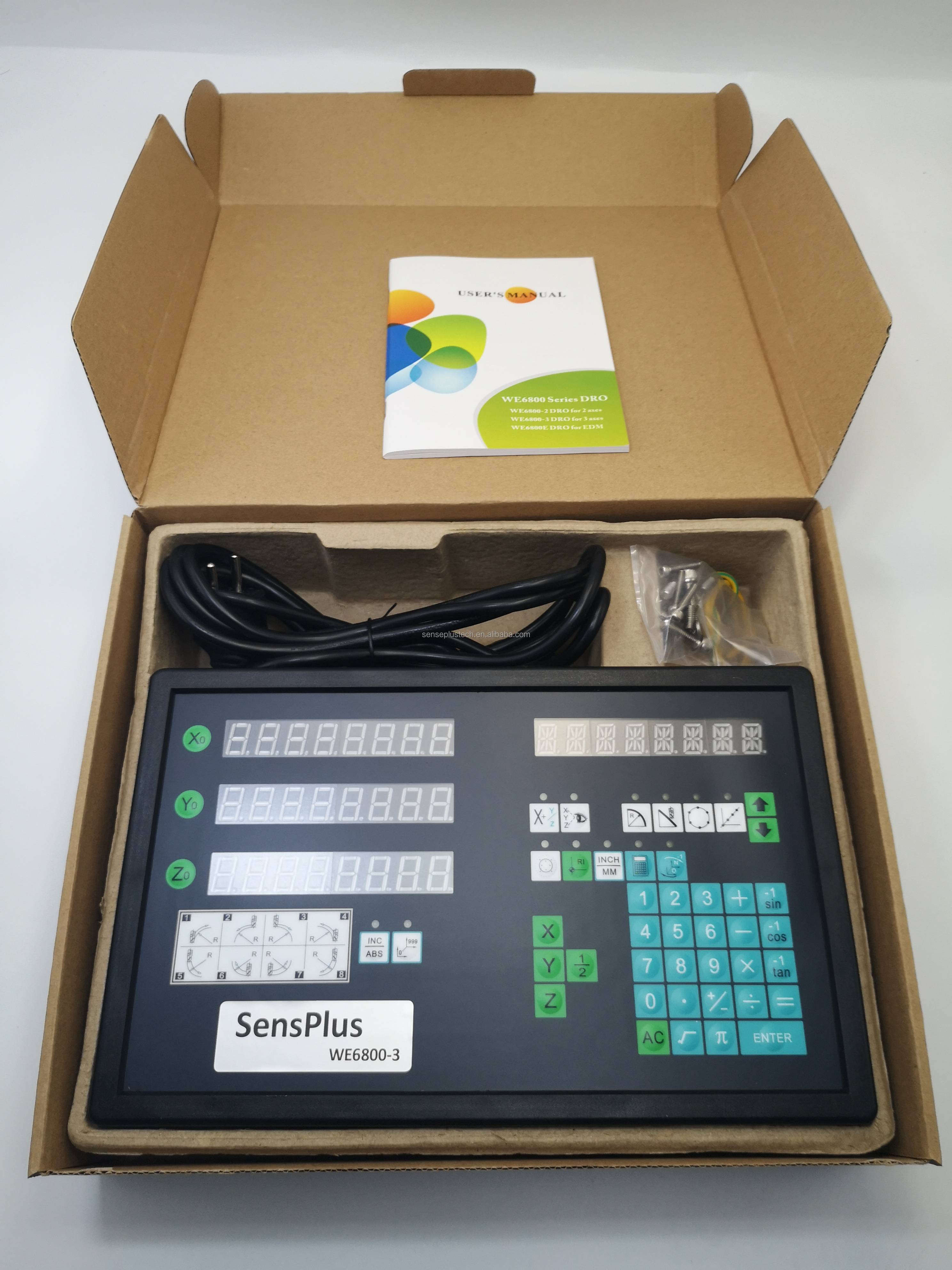 Milling and turning machine digital display meter position sensor glass ...