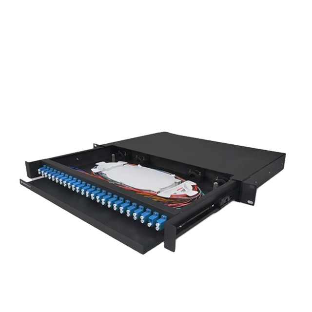Unloaded Black FDF Rack Mount Enclosure 24 Hole Supplier in China