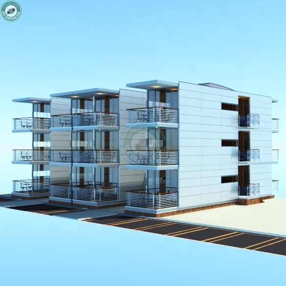 3 Storey Container Apartment Building - Five-Star Furnished