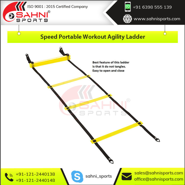Portable Agility Ladders - Lightweight Foldable Design