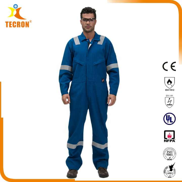 CE EN 11612 Approved Safety Workwear - FR Cotton Coveralls