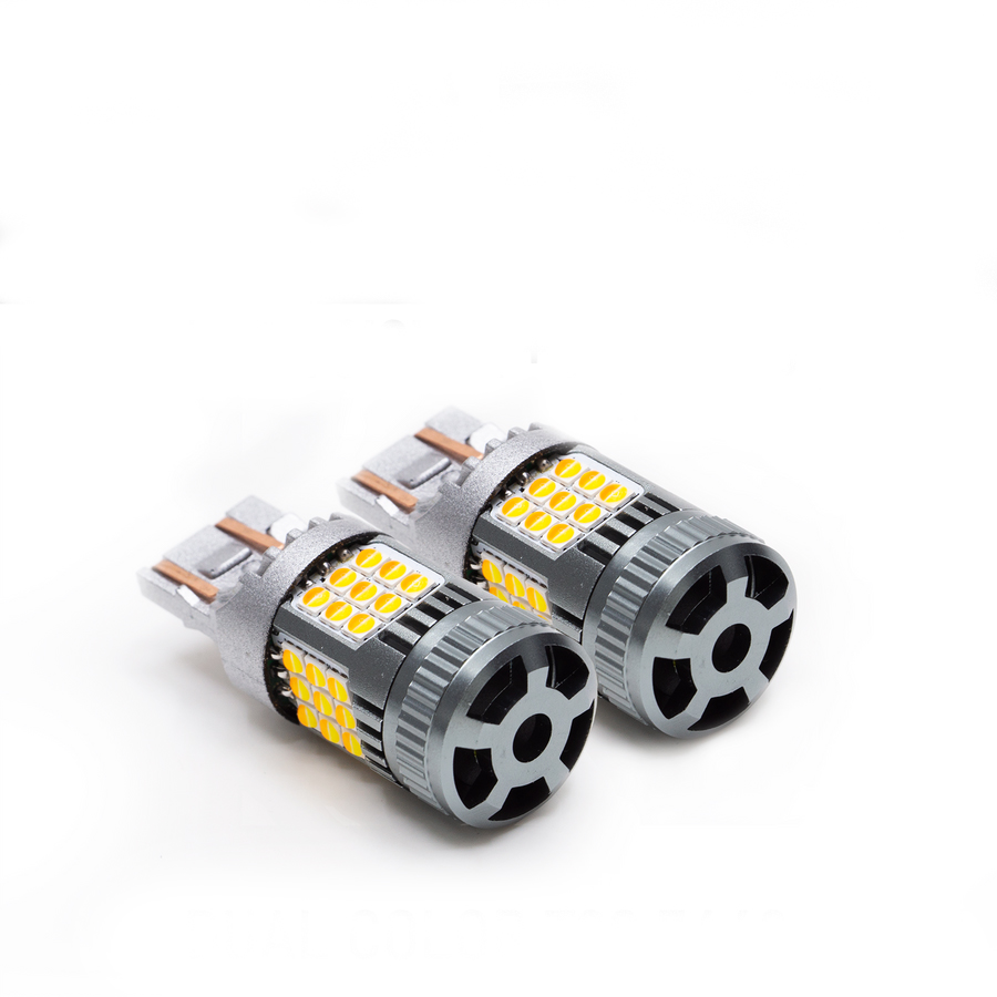 Switchback LED White Amber Auto LED Bulb T20 7443 7444 36SMD Turn ...