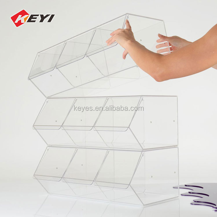 Acrylic Candy Display Rack - Clear Modern Design
