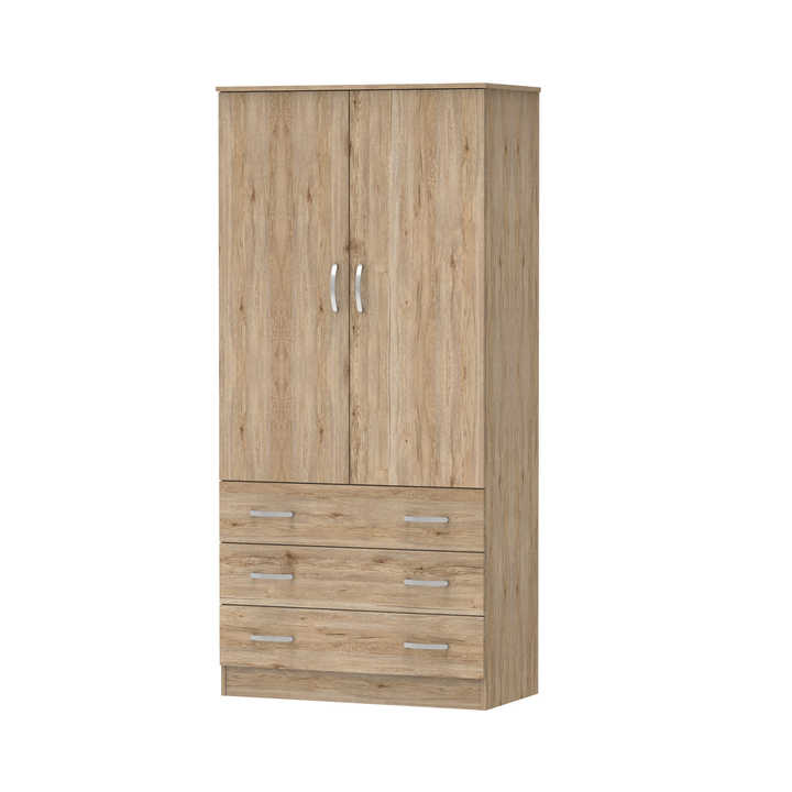 Wooden Wardrobe Clothes Cabinet Suitable Student for Home Stay Closet Storage Made in Malaysia 1294