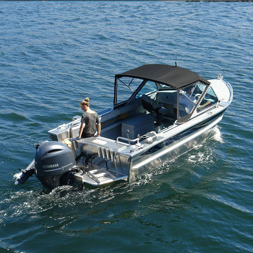 All-welded 20 Foot Soft Top Aluminum Boat for Outdoor Fun