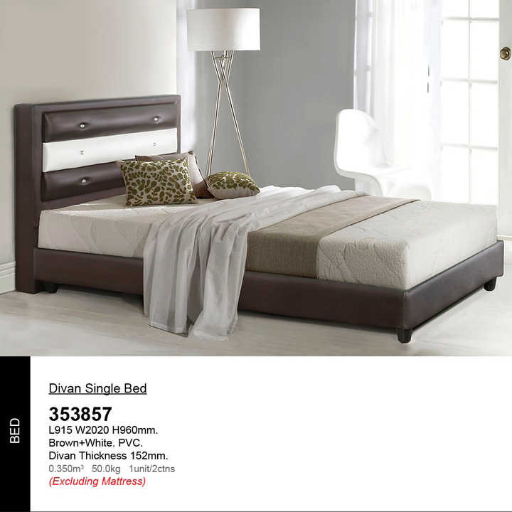 Solid Wooden Single Bed 3 Ft JPS 353857 - Modern Home Furniture