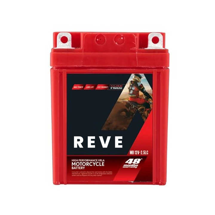 2024 Reve Dry Lead Acid Bike Batteries - Sealed & Maintenance Free