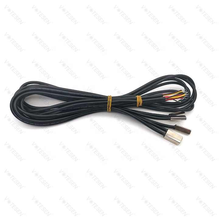 DS18B20 Temperature Sensor with Flat Cable - Precision & Flexibility