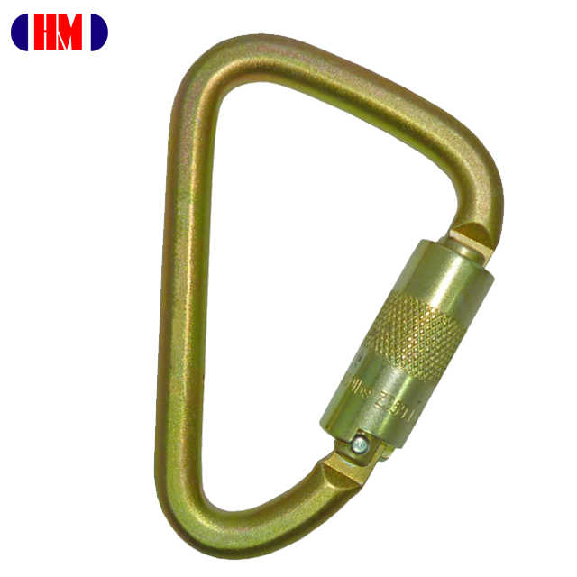 Industrial Large Twist Lock Captive Pin Triangle Steel ANSI Carabiner ...
