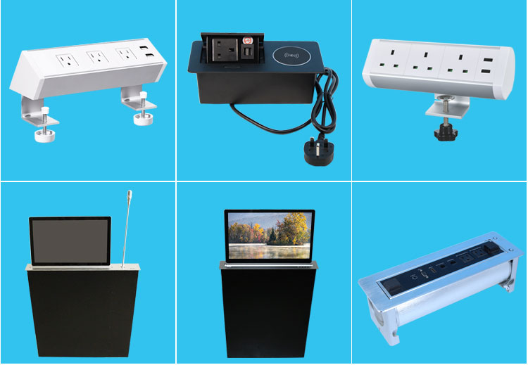 Removable Power Track Socket GSS System - Standard Grounding Tabletop ...