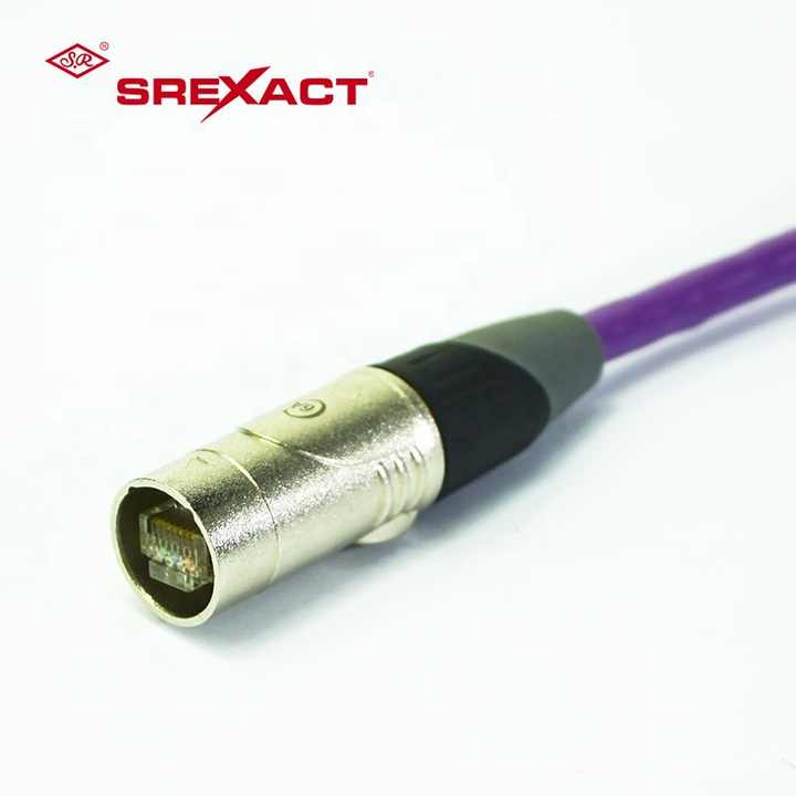 STP Cat6a Network Cable - 3M, 23AWG, Purple, SVP591X-C6A-RJ23