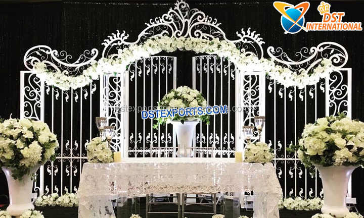 New Metal Backdrop for Wedding Stage - Luxury & Customization