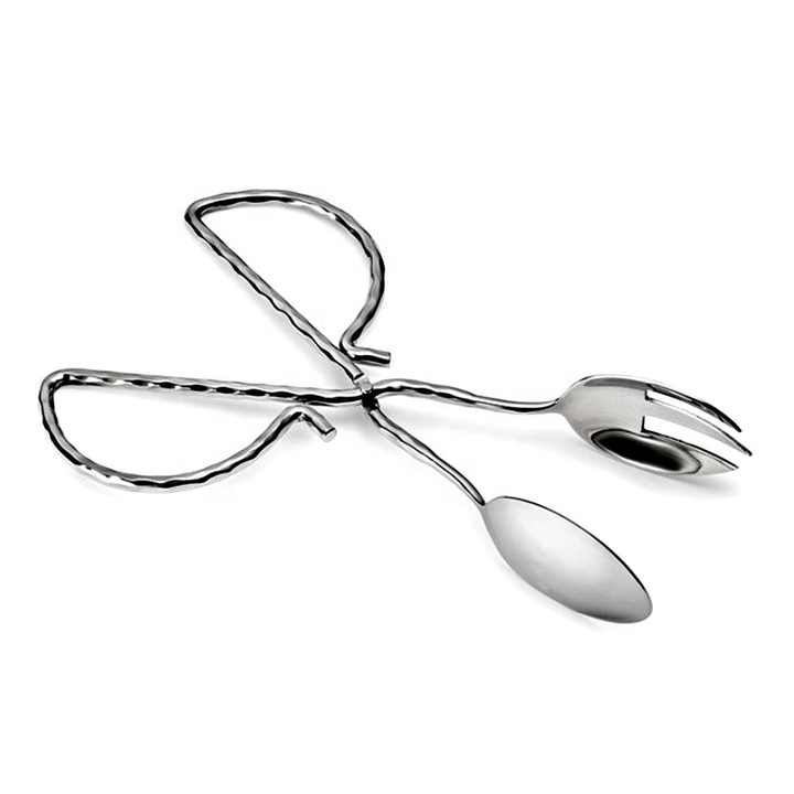 Stainless Steel silver Polished Food Tongs Serving Tongs Square ...