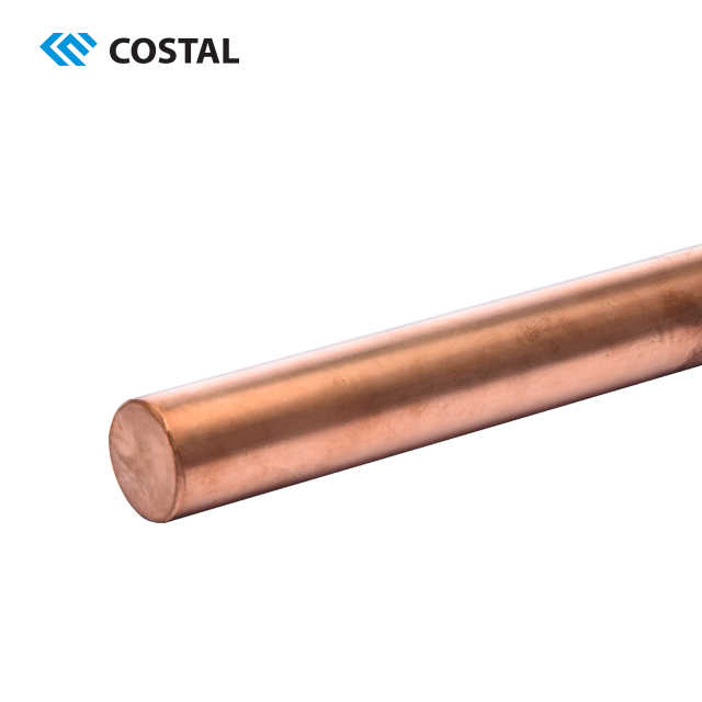C11000 C1100 Pure Copper Round Busbar Industrial Use Welding Bending ...