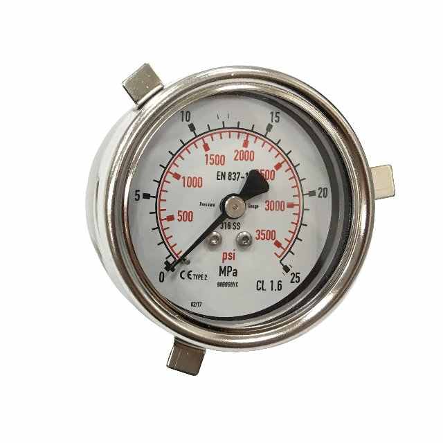 Stainless Steel En 837-1 Pressure Gauge - Precision & Durability