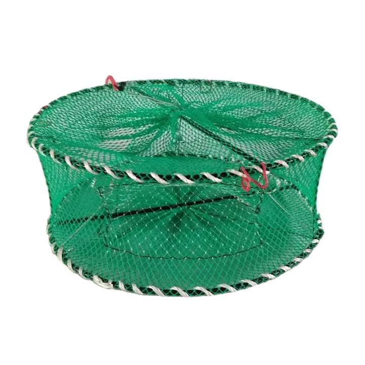 Collapsible Round Crab Pot 6 Strands Pe Coating Steel Frame Size 50*20 ...