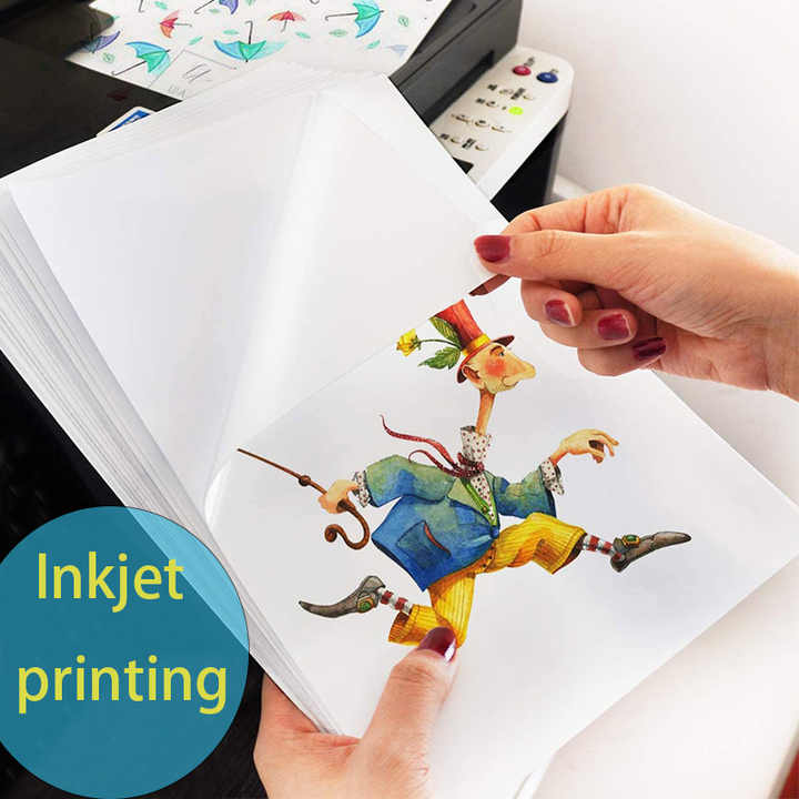 A4 Printable High Glossy Vinyl Adhesive Paper for Stickers