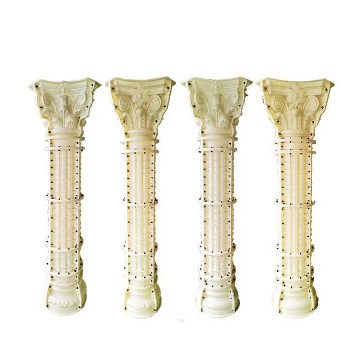 Roman Pillar Round Decorative Concrete Column Stone Molds for Sale