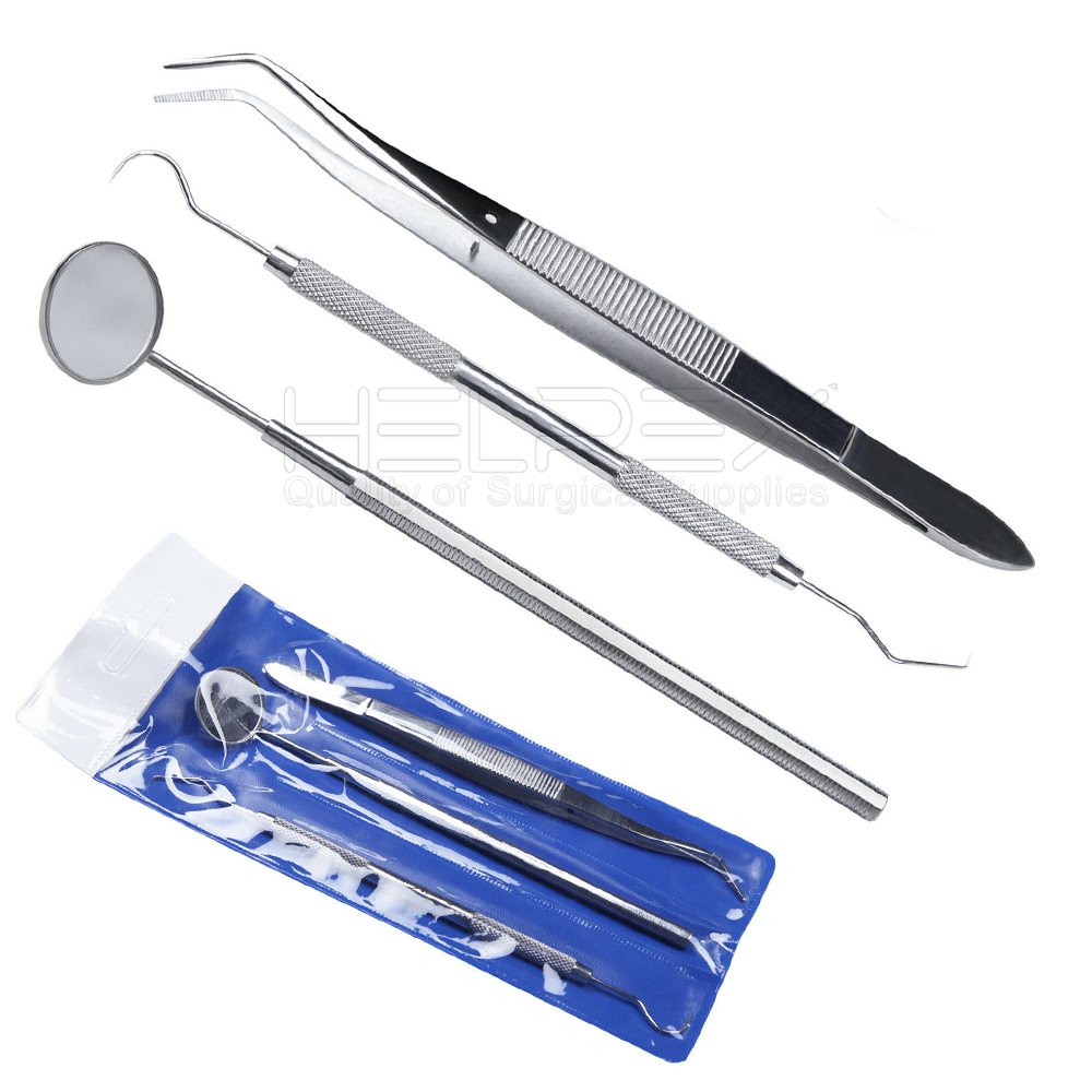 Stainless Steel Dental Examination Set Kit - Made-in-Pakistan