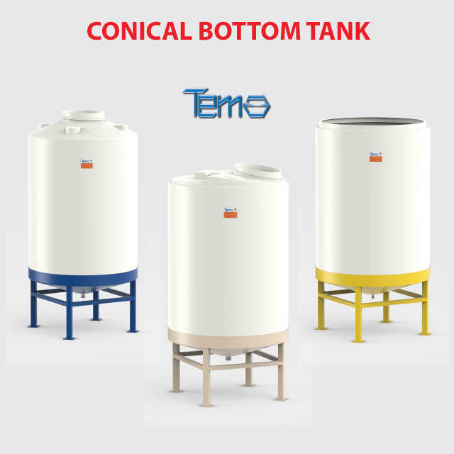 Conical Bottom Tanks - Durable, Food Grade, and UV Resistant