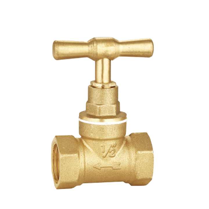 Steam Stop Valve Assembly Drawing - Concealed Double Thread Brass