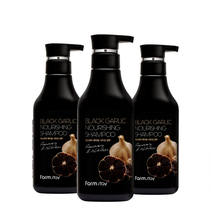 FARMSTAY Black Garlic Nourishing Shampoo - Prevent Hair Loss