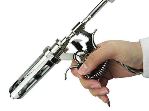 Top Quality Veterinary Continuous Revolver Syringe Semi-Automatic Brass Syringe Revolver ...