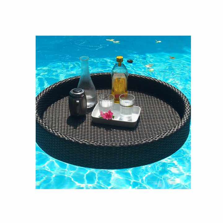 Breakfast Water Basket - Floating Rattan Serving Tray
