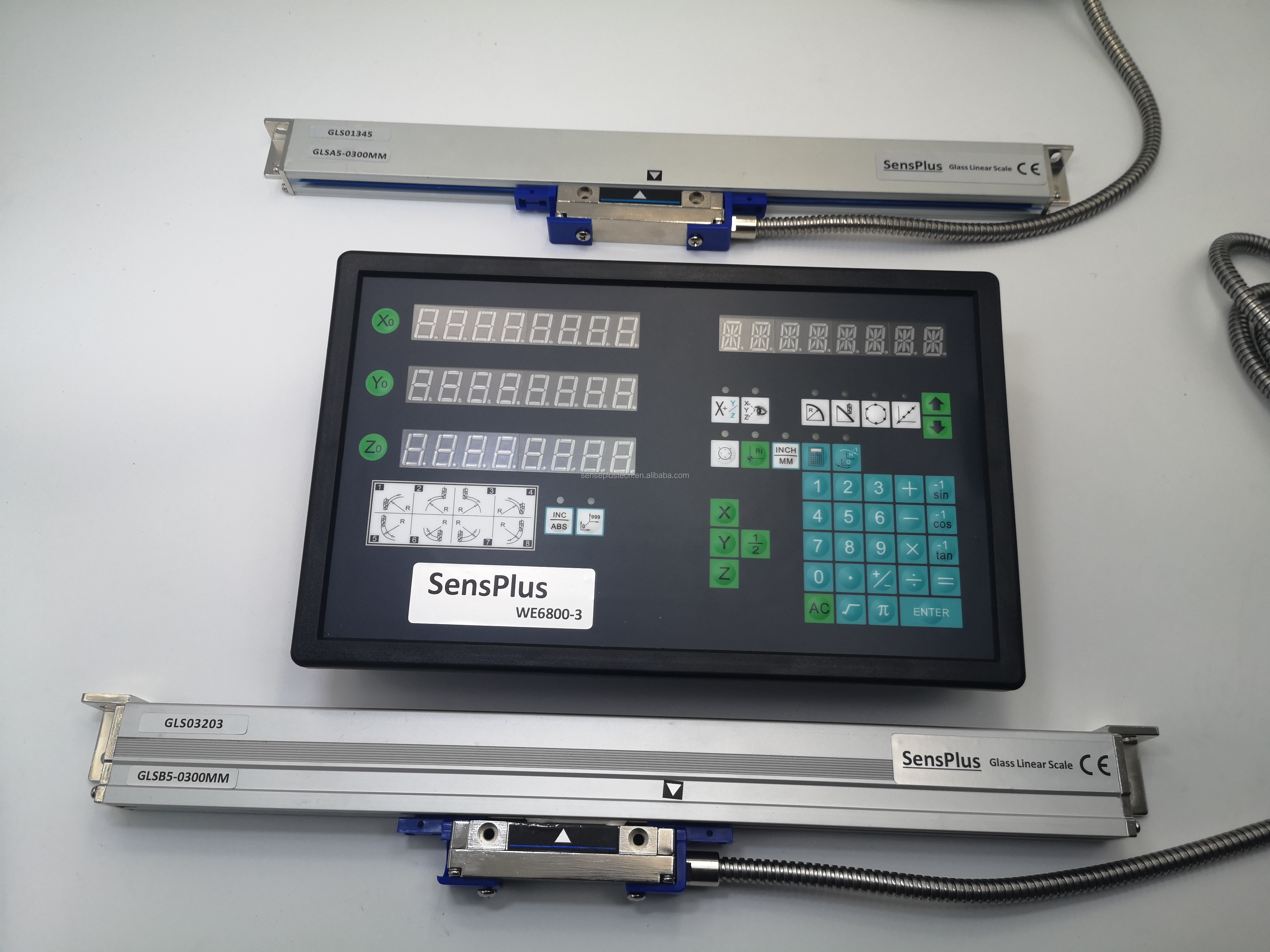 Milling and turning machine digital display meter position sensor glass ...
