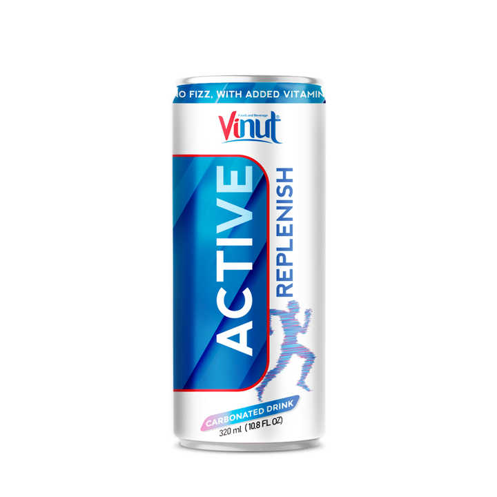 VINUT Carbonated Active Replenish Isotonic Drink - Vitamins B3, B6, B12