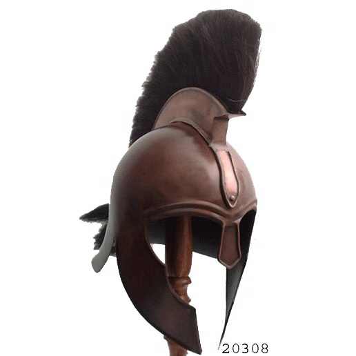 Achilles Troy Geek Spartan Metal Armor Helmet - Art & Collectibles