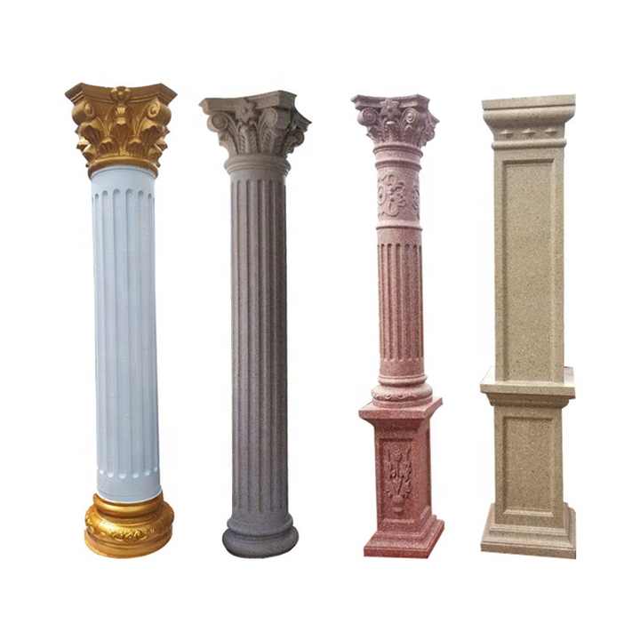 Roman Pillar Round Decorative Concrete Column Stone Molds for Sale