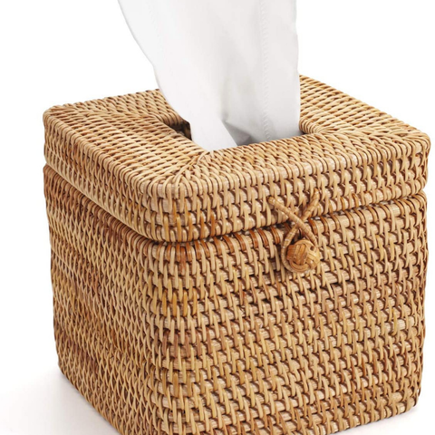 Environmentally eco-friendly classic handwoven rattan tissue box ...