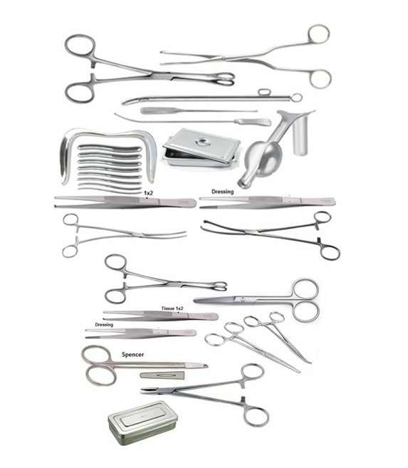 D and C Set Dilatation & Curettage Kit - 3 Year Shelf Life