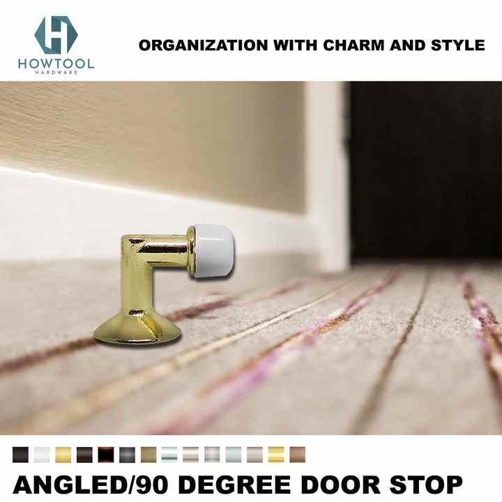 Angled/90 Degree Door Stop - Durable Wall Protector