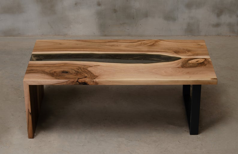 Live Edge River Coffee Tables - Elegant & Durable Design