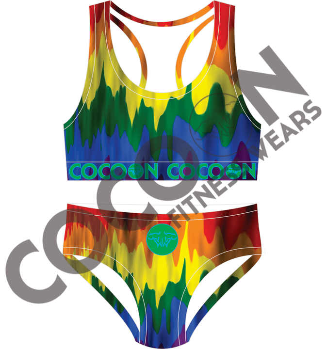Custom Sublimated 2-Piece Racing Swimsuit Quick Dry Beachwear in ...
