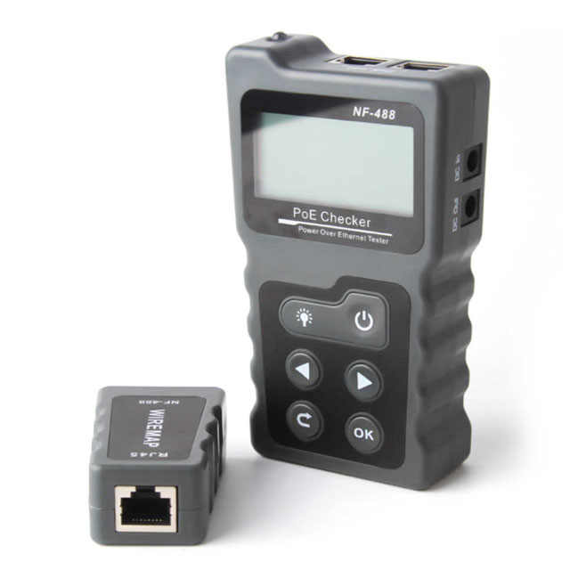 Power over Ethernet Network Tester Cat5 Cat6 LAN Tester Detection Tool ...