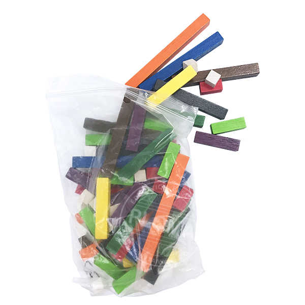 Student Wooden Cuisenaire Rods - Fraction Teaching Tools