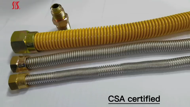 CSA Certified 304 Stainless Steel Gas Hoses - Flexible & Durable