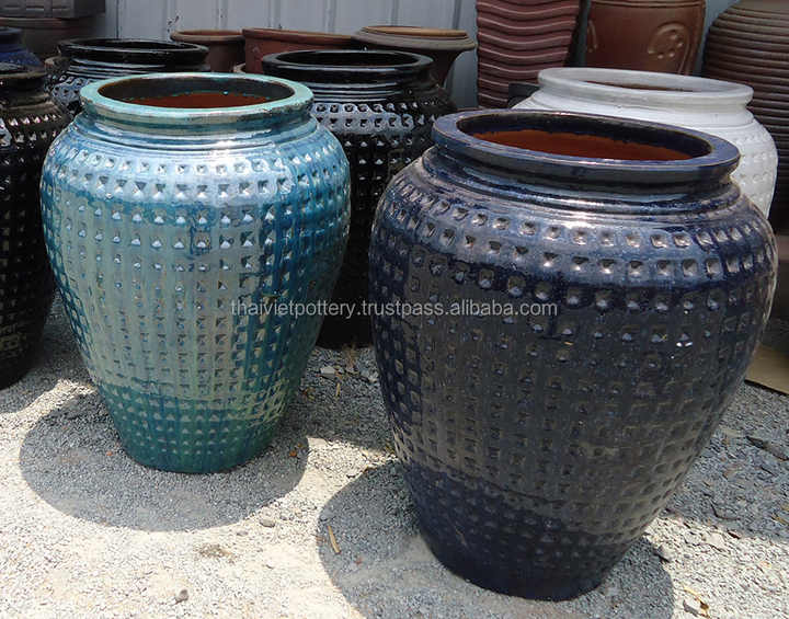 Outdoor Glazed Ceramic Vases - Perfect for Home Decor