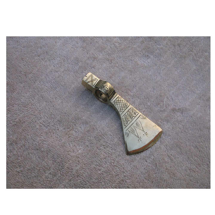 Brass Head Axe Design for Gift and Display - Viking Style