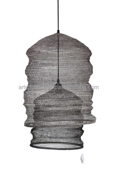 Metal Wire Mesh Pendant Lamp Shade - Modern & Durable