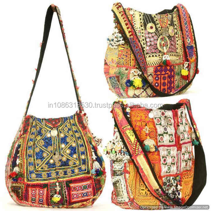 Banjara Bags Vintage Hobo Sling Tote - Ethnic & Tribal