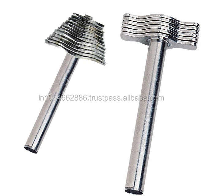 Cork Borer Brass cutting a hole in a cork or rubber stopper to insert ...